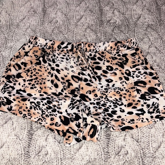 SHEIN | Shorts | Leopard Print Shorts | Poshmark